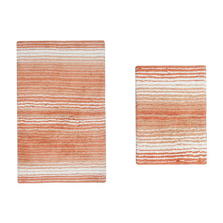 Home Weavers Gradiation 2-Pc. Bath Rug Set - Coral