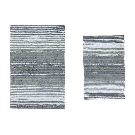 Home Weavers Gradiation 2-Pc. Bath Rug Set - Grey