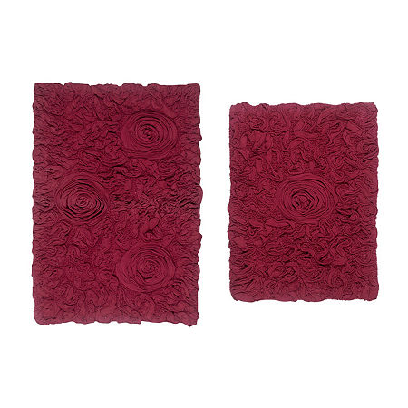 Home Weavers Modesto 2-Pc. Bath Rug Set - Red