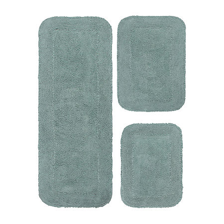 Home Weavers Radiant 3-Pc. Bath Rug Set - Blue