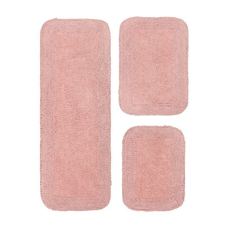 Home Weavers Radiant 3-Pc. Bath Rug Set - Pink