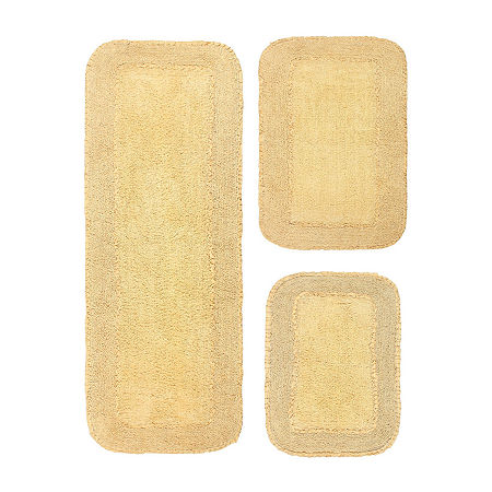 Home Weavers Radiant 3-Pc. Bath Rug Set - Yellow