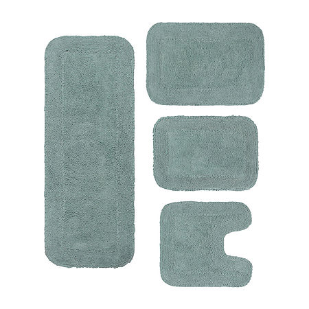 Home Weavers Radiant 4-Pc. Bath Rug Set - Blue