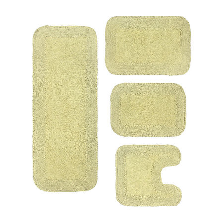 Home Weavers Radiant 4-Pc. Bath Rug Set - Green