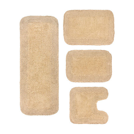 Home Weavers Radiant 4-Pc. Bath Rug Set - Beige