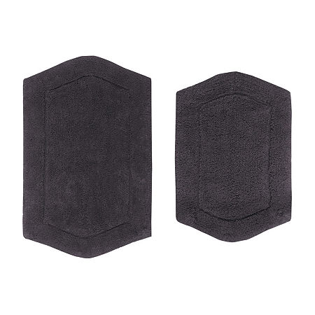 Home Weavers Waterford 2-Pc. Bath Rug Set - Grey