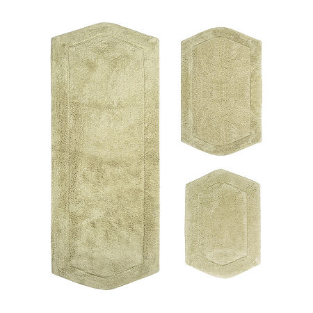 Home Weavers Waterford 3-Pc. Bath Rug Set - Green