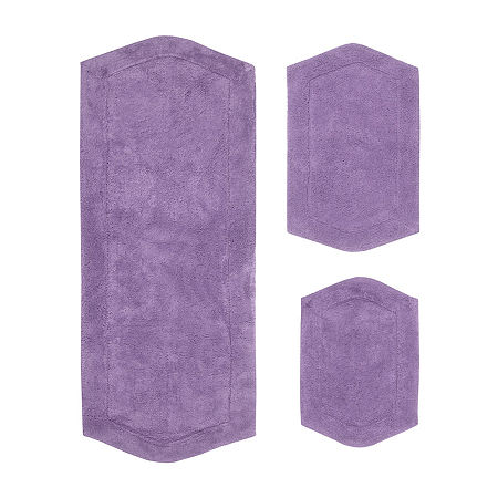 Home Weavers Waterford 3-Pc. Bath Rug Set - Lavender