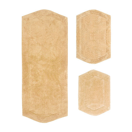 Home Weavers Waterford 3-Pc. Bath Rug Set - Yellow