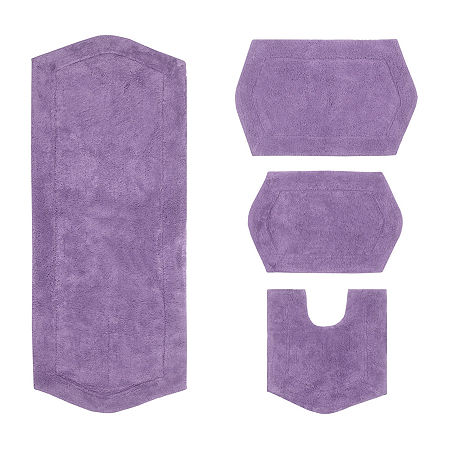 Home Weavers Waterford 4-Pc. Bath Rug Set - Lavender