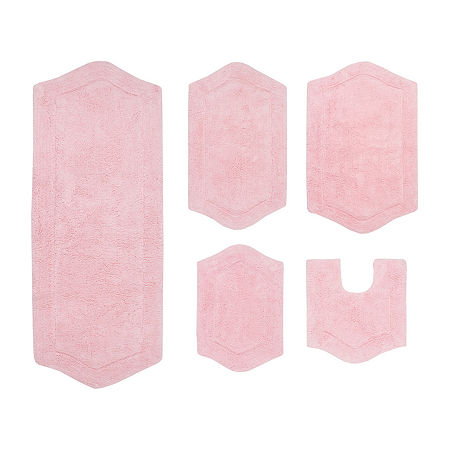Home Weavers Waterford 5-Pc. Bath Rug Set - Pink