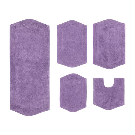 Home Weavers Waterford 5-Pc. Bath Rug Set - Lavender