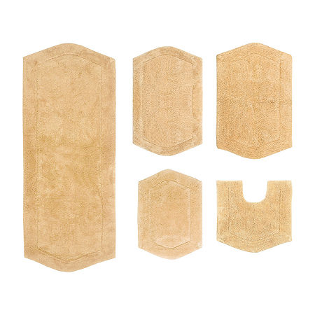 Home Weavers Waterford 5-Pc. Bath Rug Set - Yellow