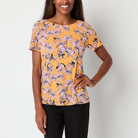 Click here for Liz Claiborne Womens Round Neck Short Sleeve Blous... prices