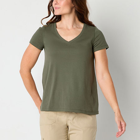 Click here for St. Johns Bay Womens Easy-on + Easy-off V Neck Sho... prices