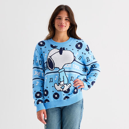 Click here for Juniors Peanuts Snoopy Intarsia Oversized Sweater... prices