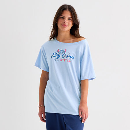 Click here for Stitch Off The Shoulder Tee Womens Juniors Crew Ne... prices