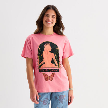 Click here for Wicked Glinda Boyfriend Tee Womens Juniors Crew Ne... prices