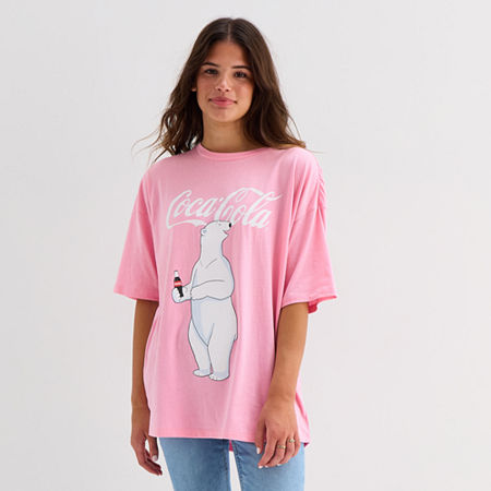 Click here for Coca Cola Bear Oversized Tee Womens Juniors Crew N... prices