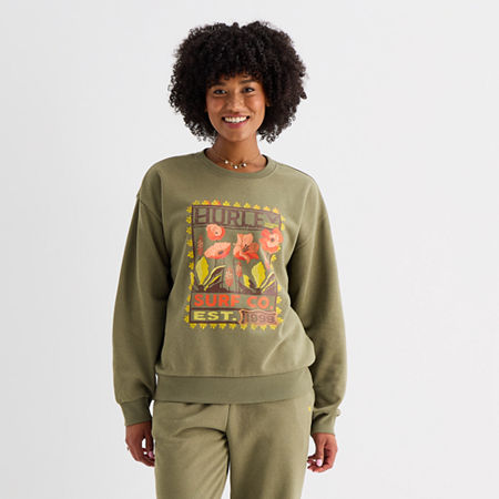 Click here for Hurley Womens Juniors Crew Neck Long Sleeve Sweats... prices