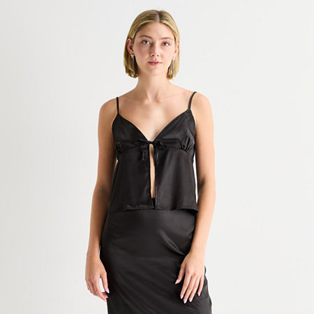 Click here for Forever 21 Womens Juniors Split Tie Neck Sleeveles... prices