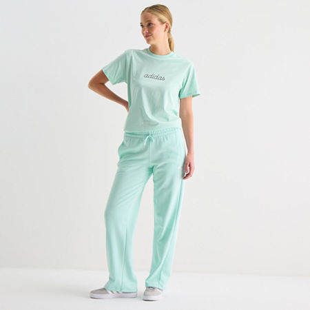 Click here for adidas Womens Straight Mid Rise Fleece Sweatpant... prices