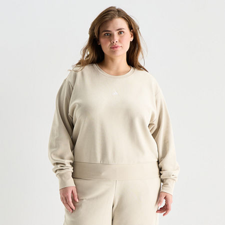 Click here for adidas Womens Plus Crew Neck Long Sleeve Sweatshir... prices