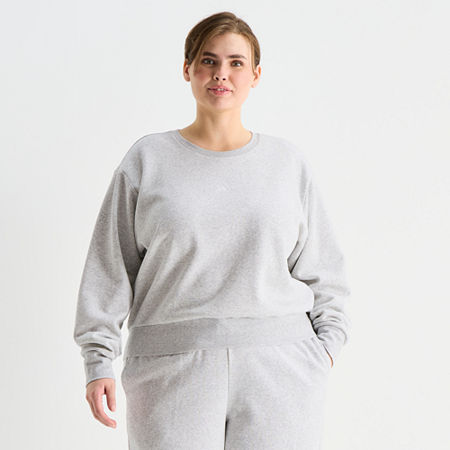 Click here for adidas Womens Plus Crew Neck Long Sleeve Sweatshir... prices