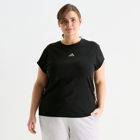 Click here for adidas Womens Plus Crew Neck Short Sleeve Active T... prices