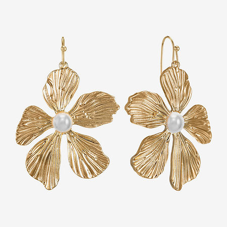 Click here for Bijoux Bar Gold Tone Womens White Simulated Pearl... prices