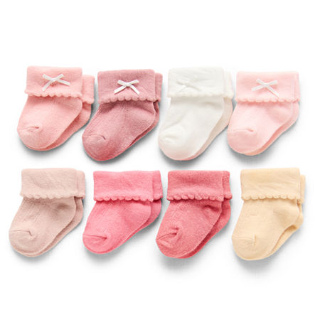 Click here for Mini Organics BY NEW YORK Baby Girls 8 Pair Crew S... prices