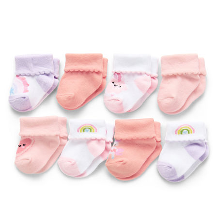 Click here for Mini Organics BY NEW YORK Baby Girls 8 Pair Crew S... prices