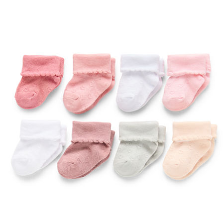 Click here for Mini Organics BY NEW YORK Baby Girls 8 Pair Crew S... prices