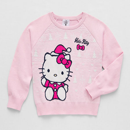 Click here for Little & Big Kid Girls Round Neck Long Sleeve Hell... prices