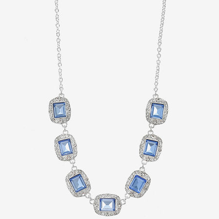 Click here for Monet Jewelry Womens Blue 17 Inch Collar Necklace... prices
