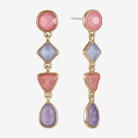 Click here for Monet Jewelry Womens Glass Round Square Hypoallerg... prices