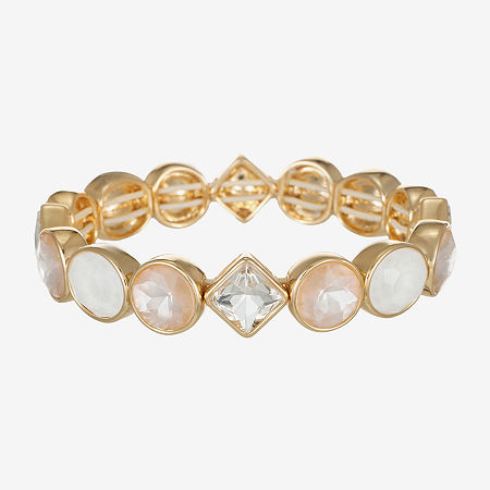 Click here for Monet Jewelry Womens Glass Round Square Stretch Br... prices