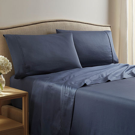 Click here for Martex Sateen 400tc Sheet Set  One Size  Blue prices