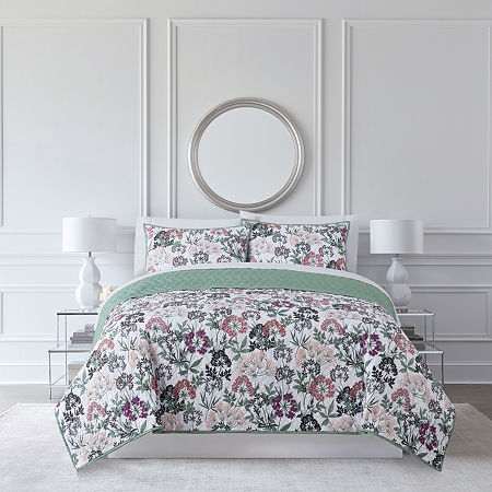 Click here for Home Expressions Avery Floral Quilt Set  One Size... prices