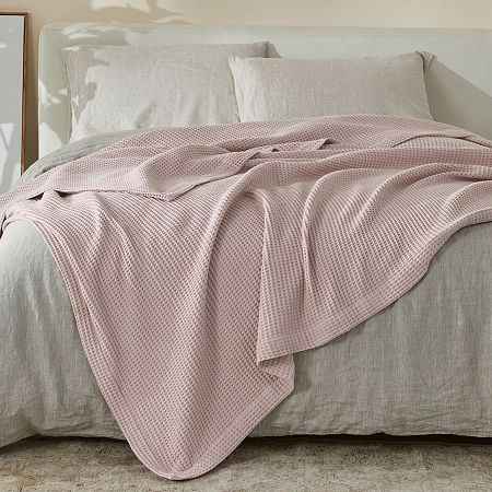 Click here for Patina Vie Maison Cotton Waffle Weave Throw Blanke... prices