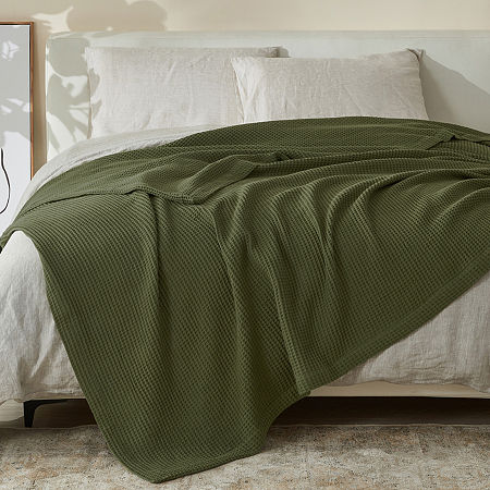 Click here for Patina Vie Maison Cotton Waffle Weave Throw Blanke... prices