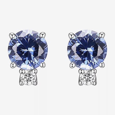 Click here for Lab Grown Blue Sapphire & 1/10 CT. T.W. Lab Grown... prices