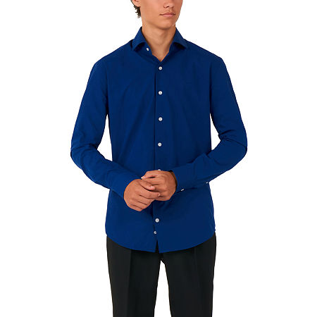 Click here for OppoSuits Teen Boys Long Sleeve Shirt - Blue prices