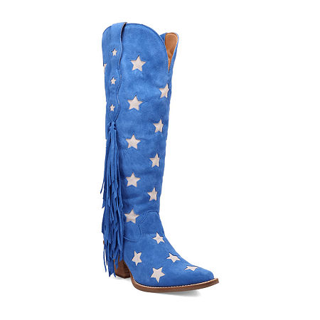 Click here for Dingo Womens Super Star Suede Stacked Heel Cowboy... prices