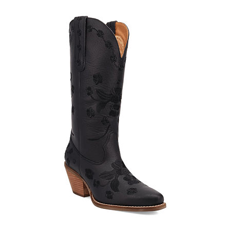Click here for Dingo Womens Love Bug Leather Stacked Heel Cowboy... prices