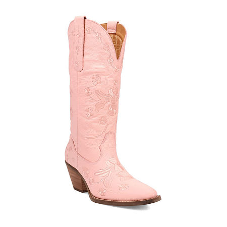 Click here for Dingo Womens Love Bug Leather Stacked Heel Cowboy... prices
