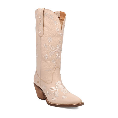 Click here for Dingo Womens Love Bug Leather Stacked Heel Cowboy... prices
