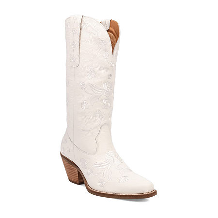 Click here for Dingo Womens Love Bug Leather Stacked Heel Cowboy... prices
