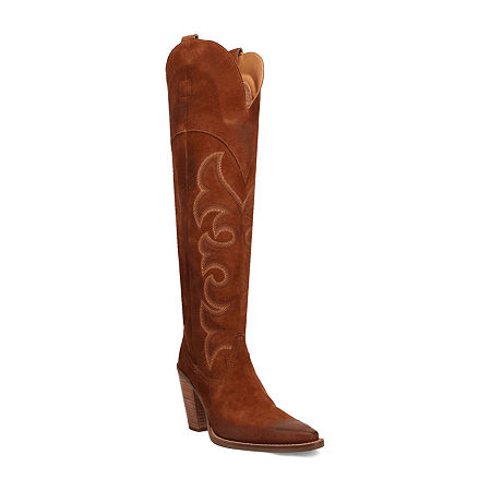 Click here for Dingo Womens Primadonna Suede Stacked Heel Cowboy... prices