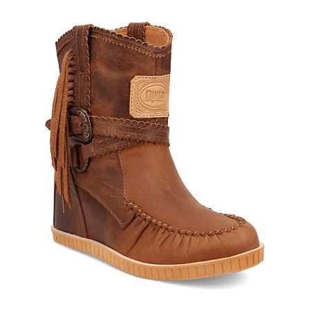 Dingo Womens Montauk Leather Boot - Brown